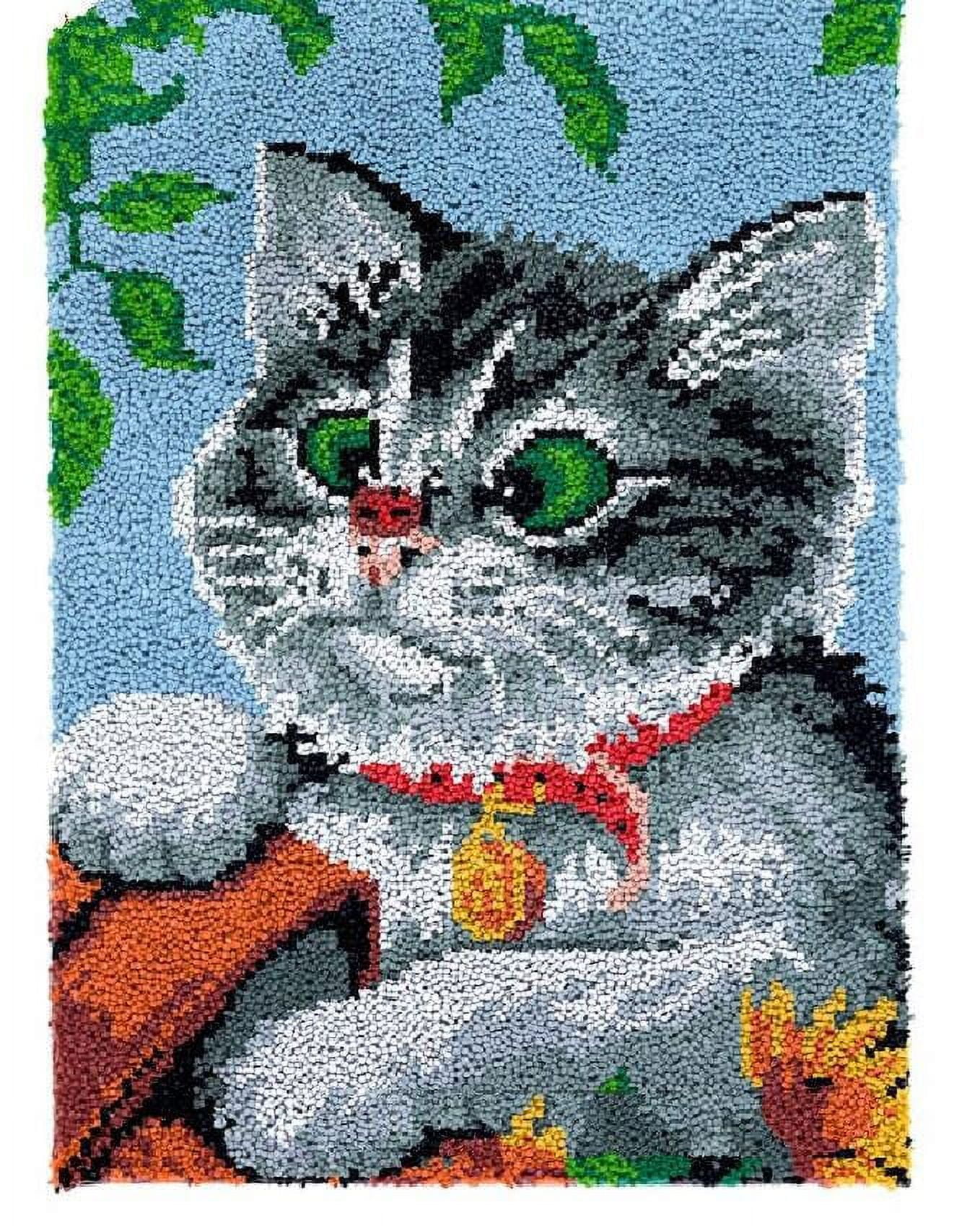 Latch Hook Kits for DIY Rug, Cute Olw Pattern for Kid,Latch Hook Craft ...