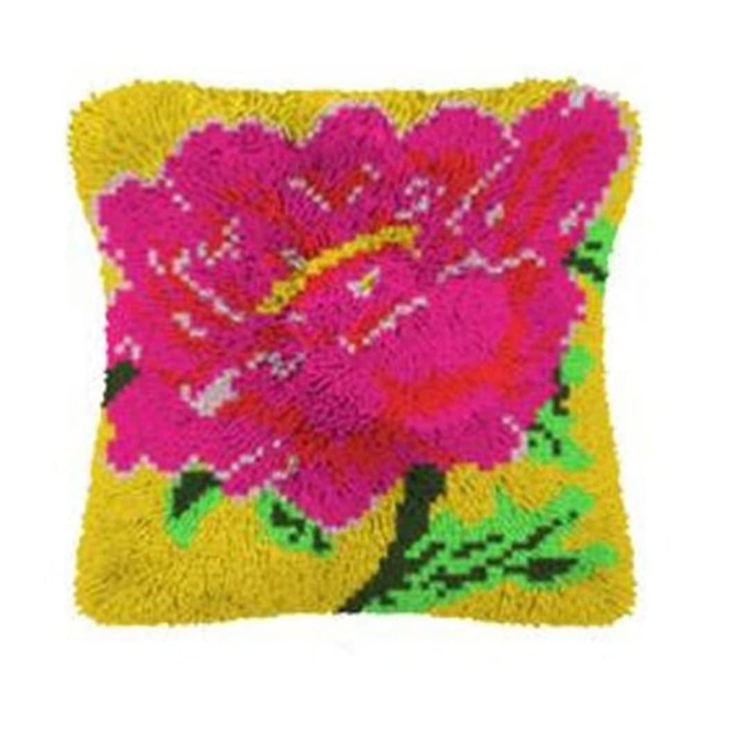 Latch Hook Pillow Cover Sofa Cushion Kits for Adults Kits Pillow Cover ...