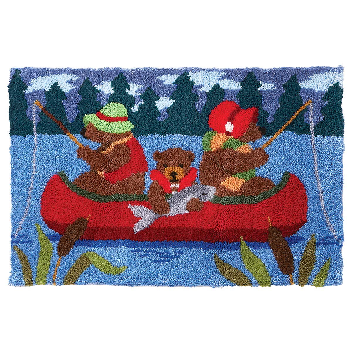 Latch Hook Rug Kits for Adults,Bear And Fish latch hook kits for adults ...