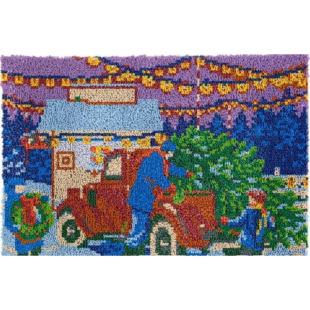 Latch Hook Rug Kits for Adults,Christmas Eve Tree Rug Making Latch ...