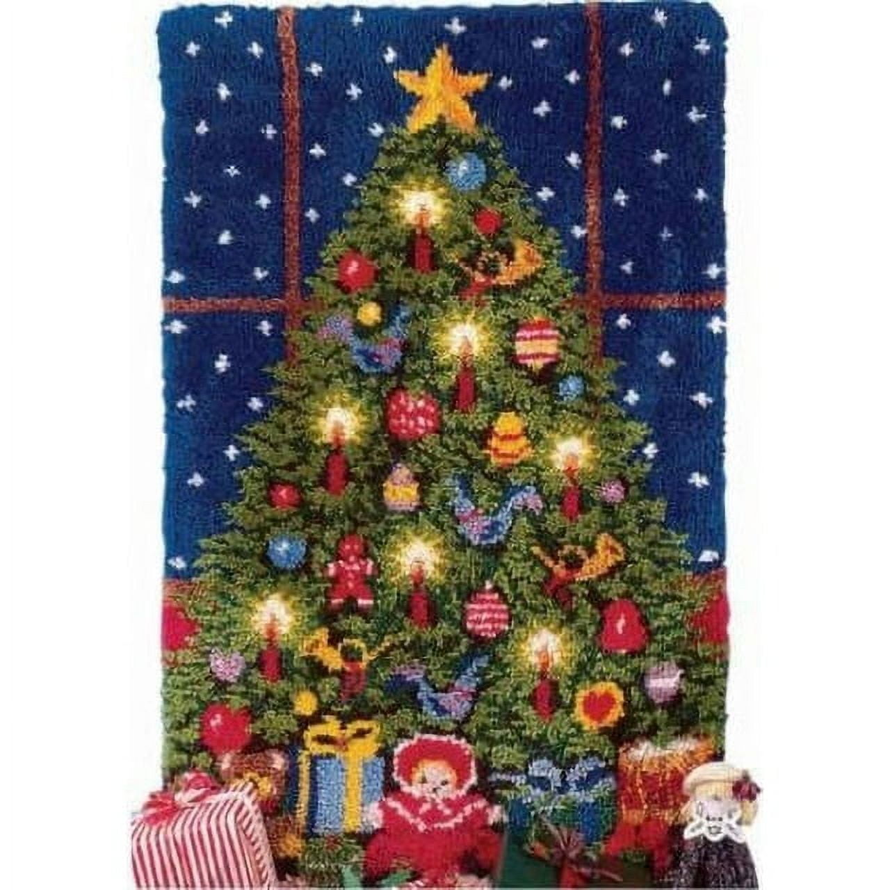 Latch Hook Rug Kits for Adults,Christmas Tree Rug Making Latch Hooking ...