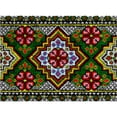 Latch Hook Rug Kits for Adults,Flowers Stripe Rug Making Latch Hooking ...