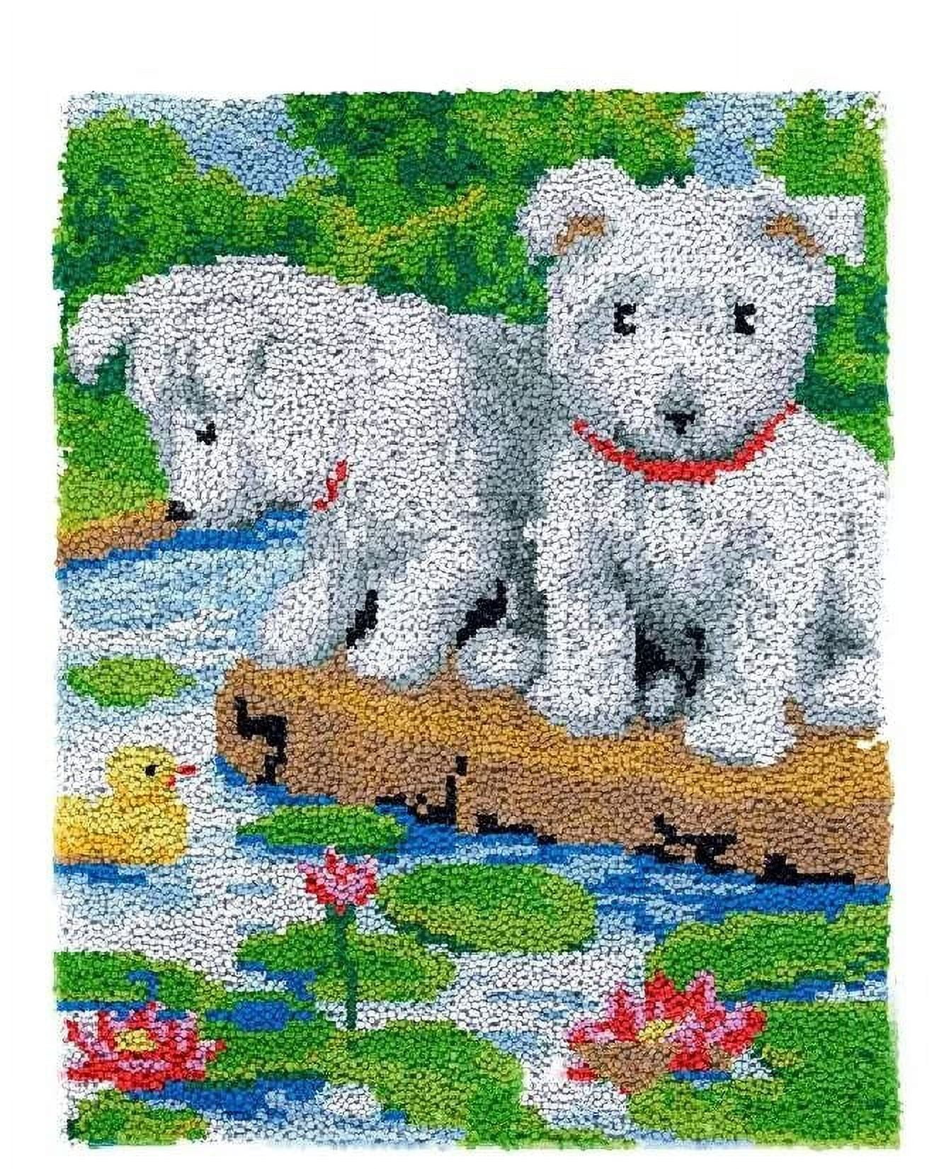 Latch Hook Rug Kits for Adults Kids Beginners,Olw DIY Crochet Rug ...