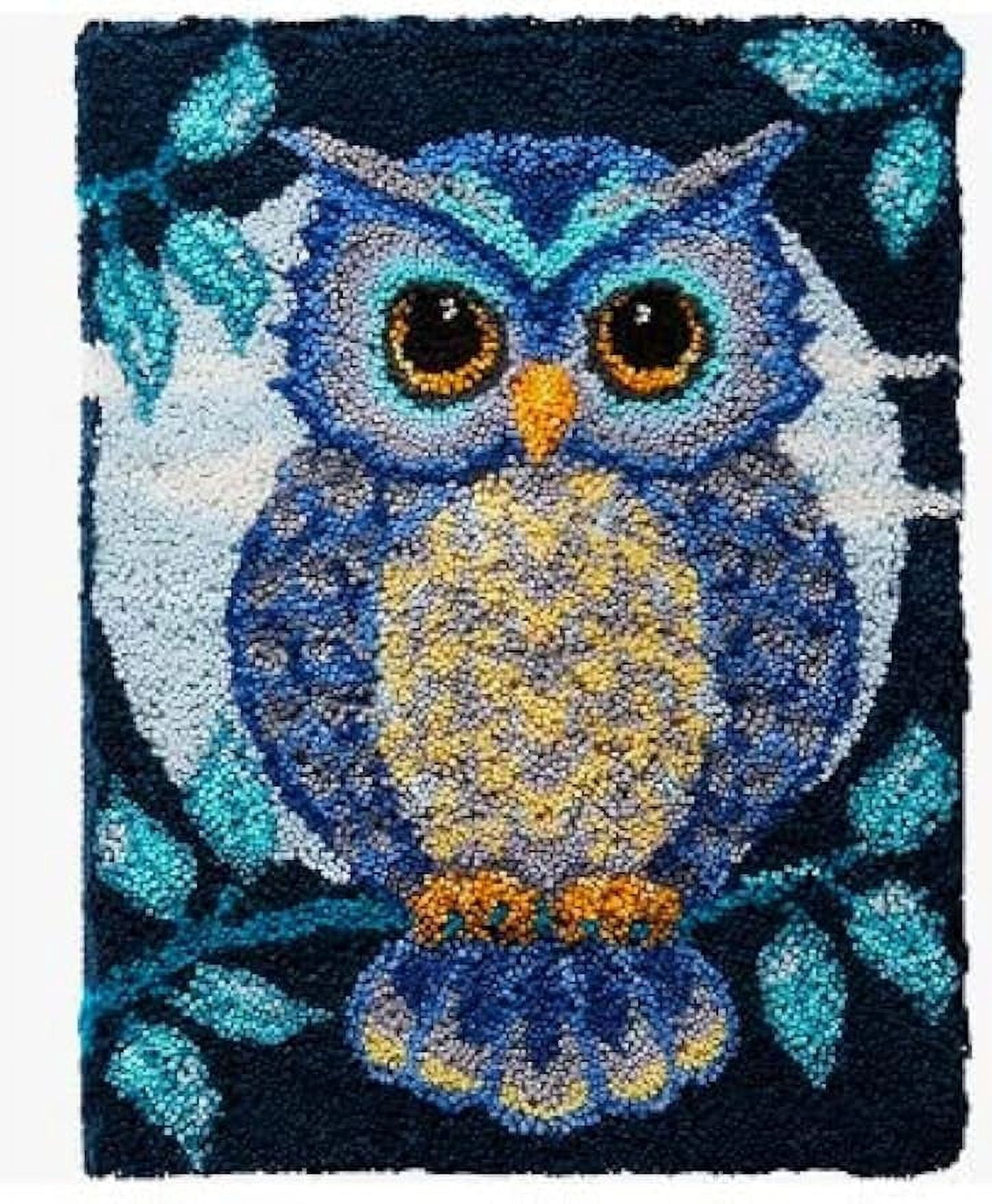 Lzvxtym 1 Piece Packable Printed Latch Hook Kit,Latch Hook Rug Kits,DIY ...