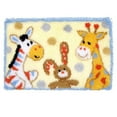 Latch Hook Rug Kits Embroidery DIY Giraffe and Rabbit Pattern Crochet ...