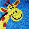 Latch Hook Rug Kits for Kids Beginner Cartoon Giraffe Needle Crochet ...