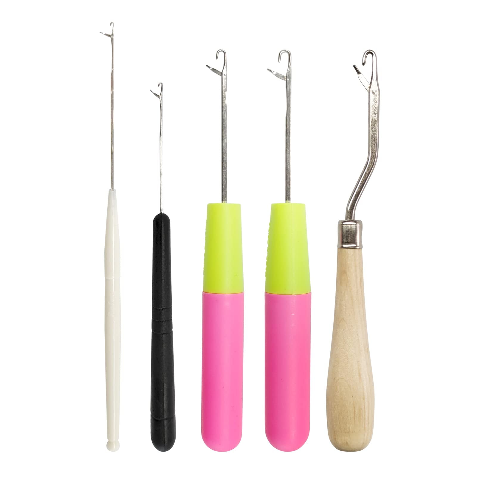 Latch Hook Set, 5PCS Different Sizes Small Crochet Hooks, Hair ...