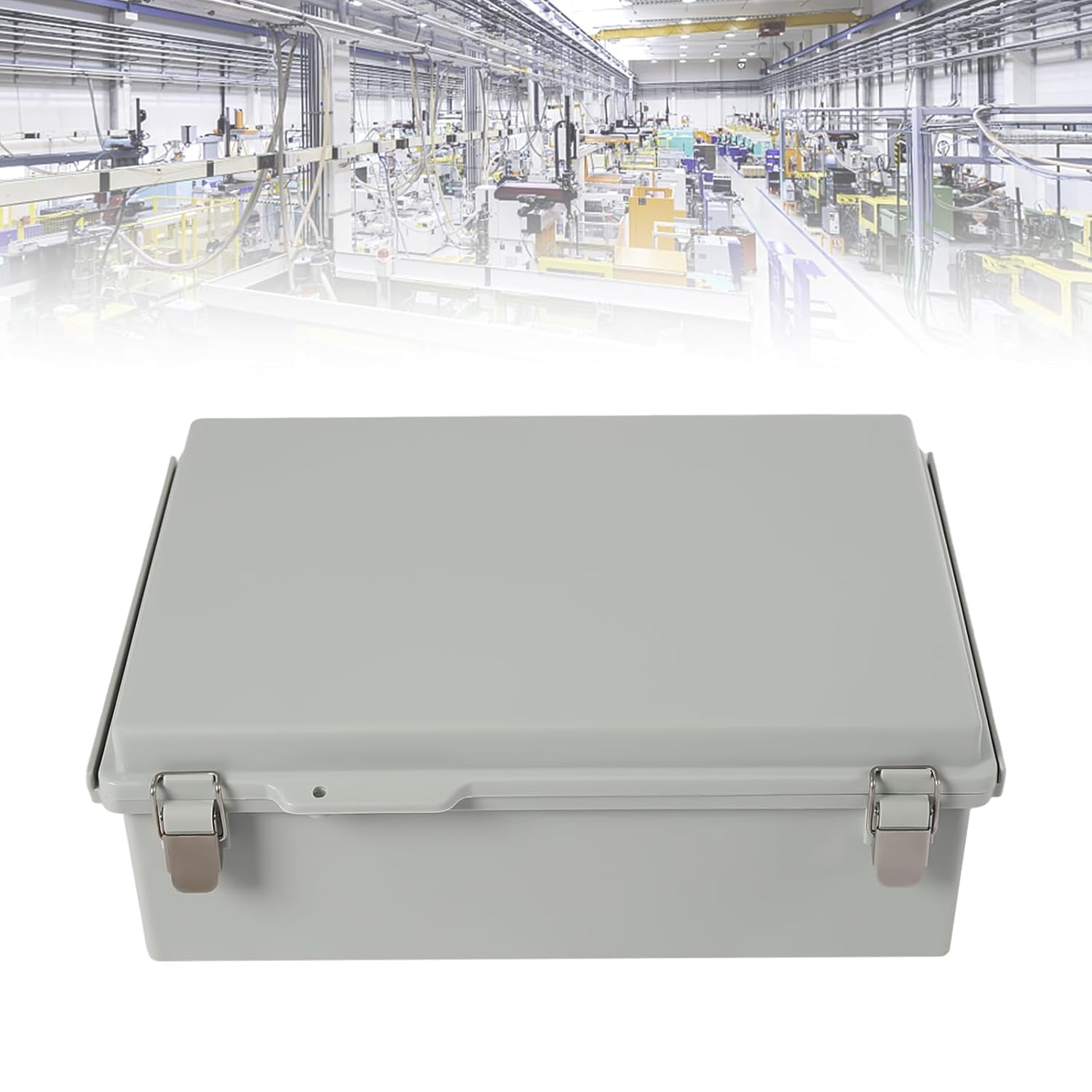 Latch Junction Box with Mounting Plate, IP67 Waterproof ABS Plastic ...