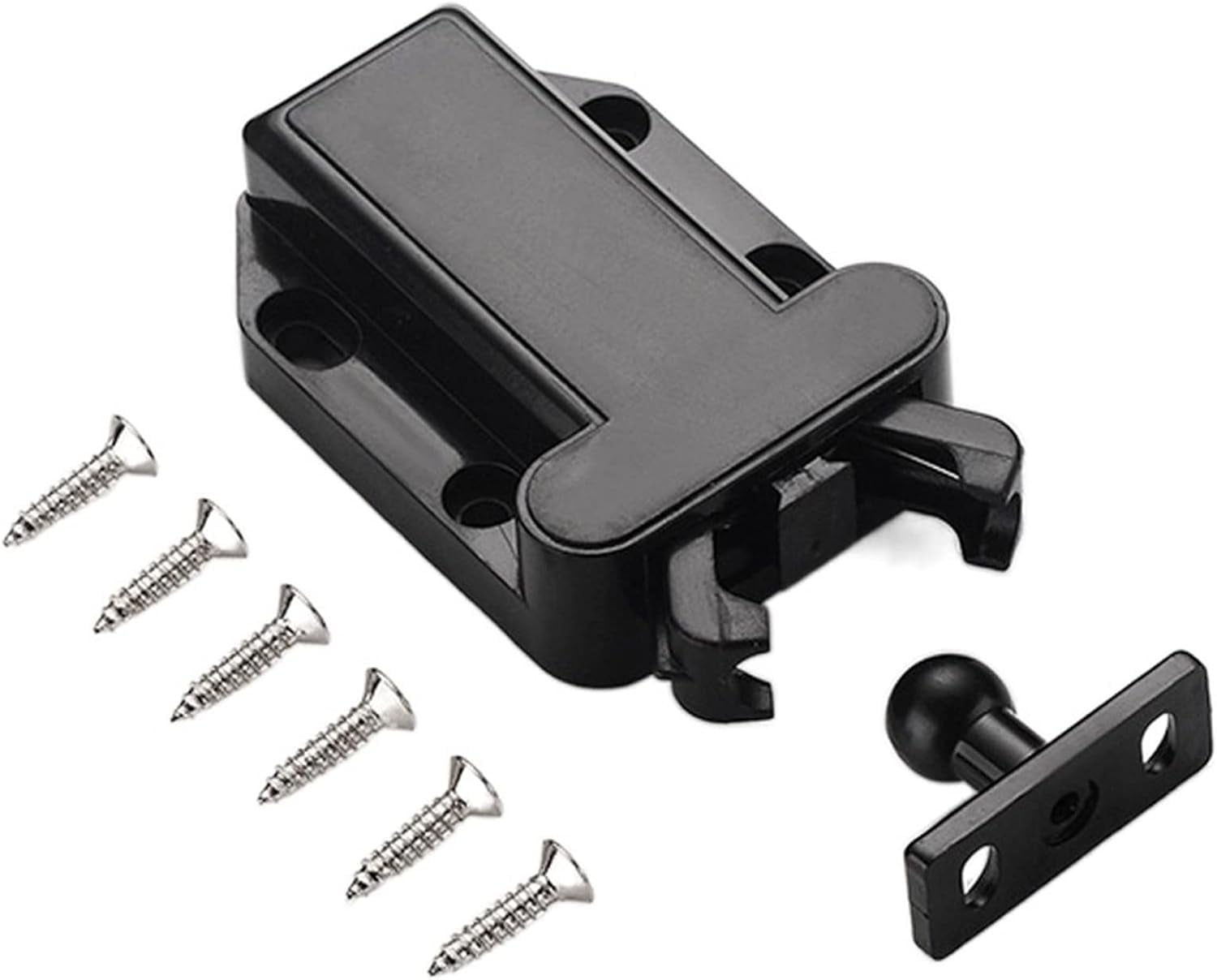 Latch Lock Touch Latches Push to Open Door Drawer Cabinet Self-Locking ...