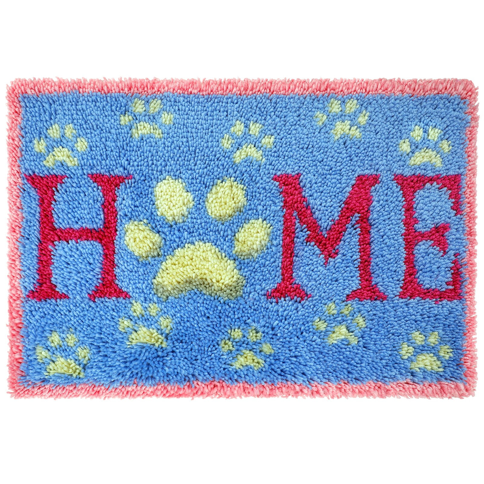 Latch hook Kit Rug Canvas Knit Cushion Embroidery Carpet Crocheting ...