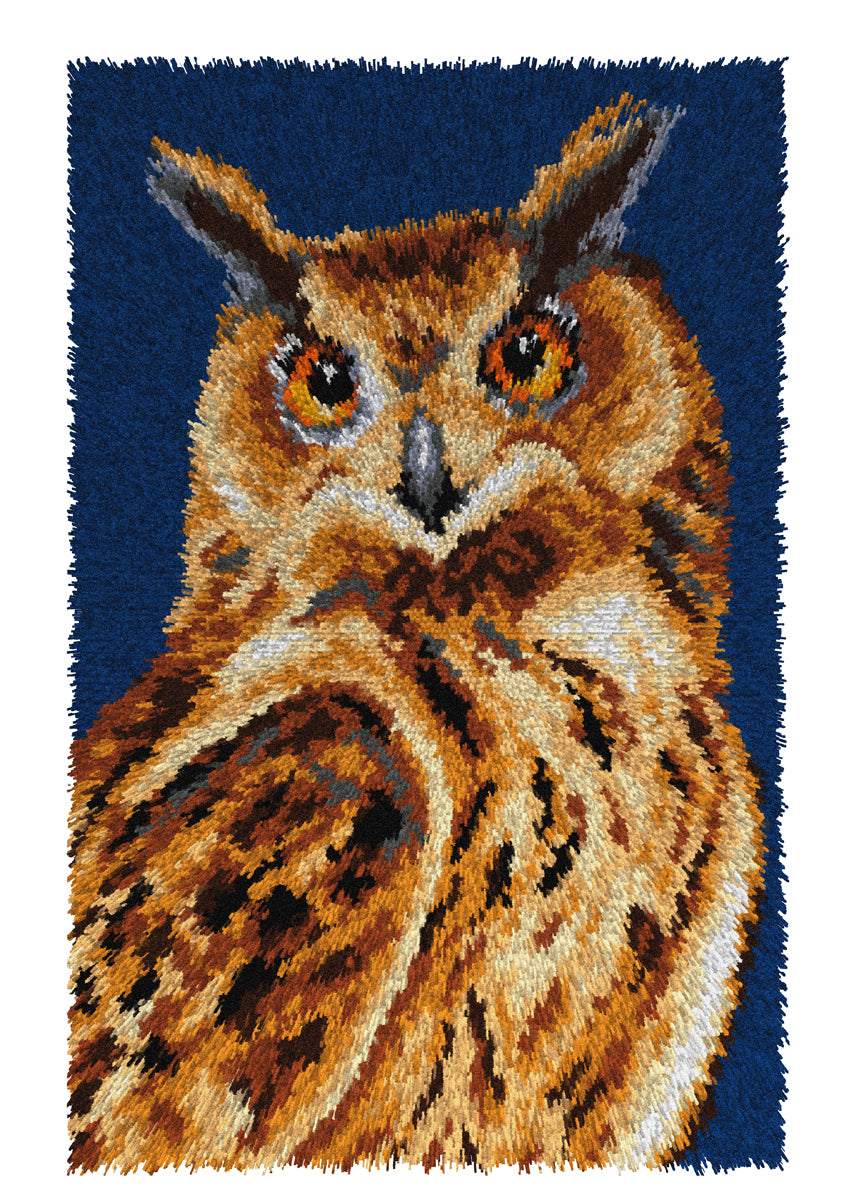 Latch hook rug kit "Owl" 4237 - Walmart.com
