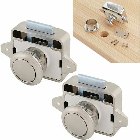 Latch and target 2pcs furniture door lock clasp push button latch ...