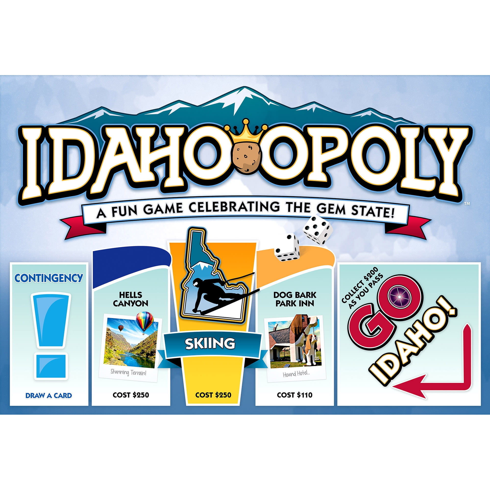 Late For The Sky: Idaho-Opoly - State Themed Family Board Game, Opoly ...