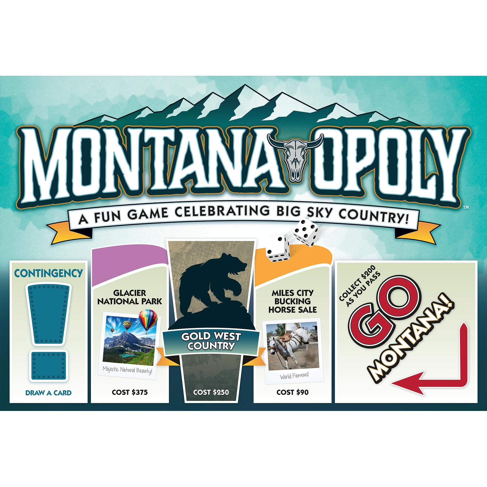 Late For The Sky: Montana-Opoly - State Themed Family Board Game, Opoly ...