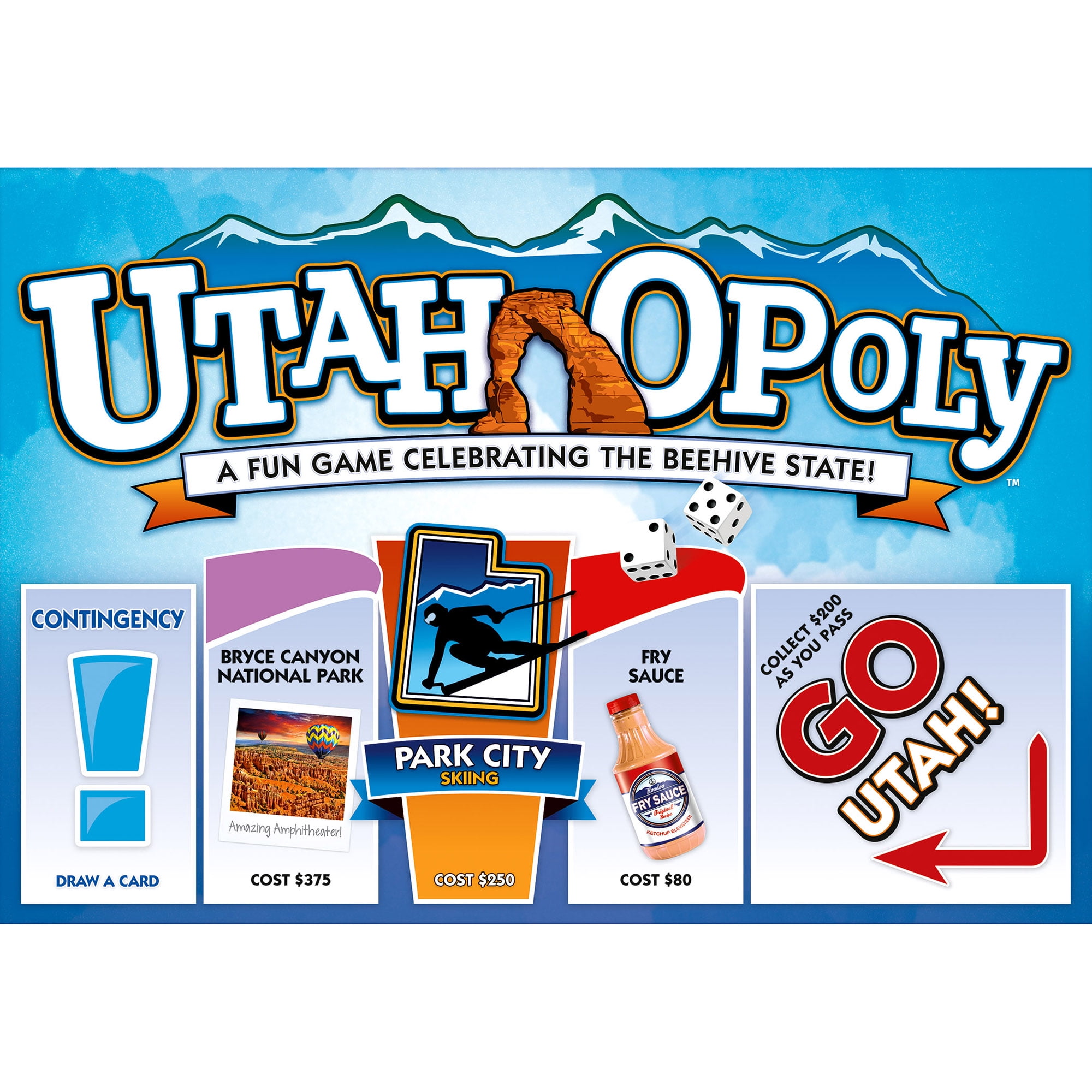 Late For The Sky: Utah-Opoly - State Themed Family Board Game, Opoly ...