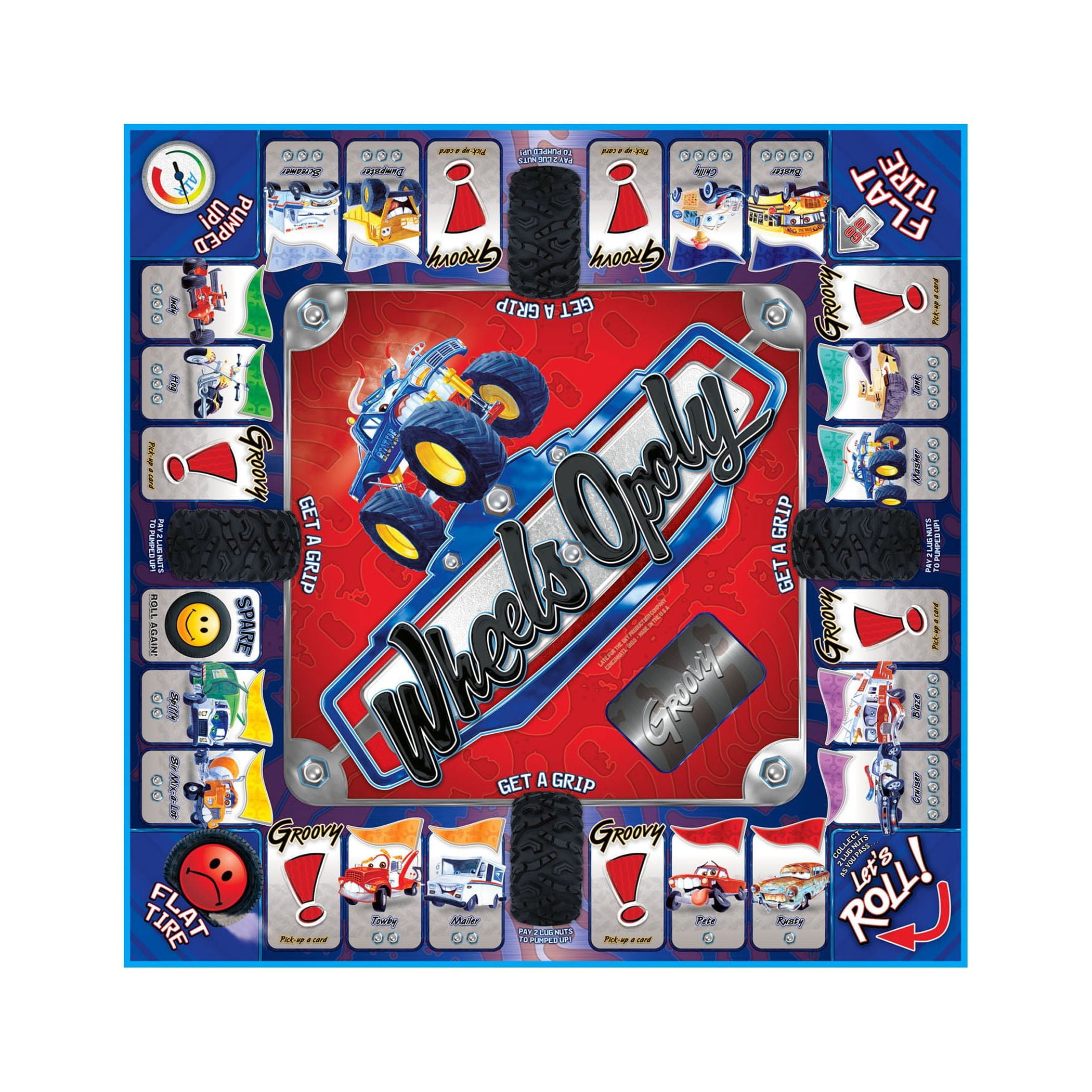 Late for the Sky Wheels-Opoly Board Game with Engines and Tokens for ...