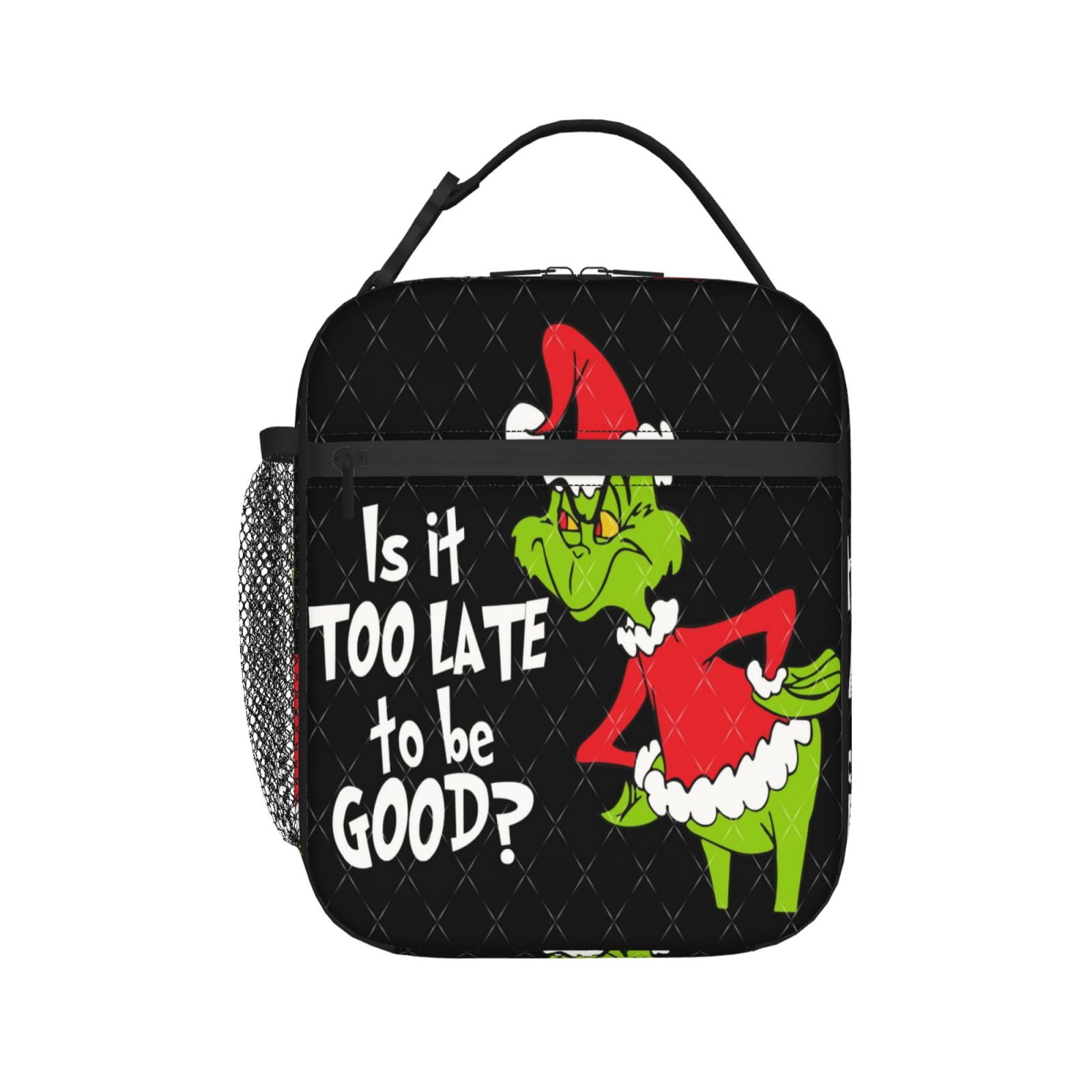 It Is Too Late To Be Good Png , Merry Grinchmas Smiley Lunch Box for ...