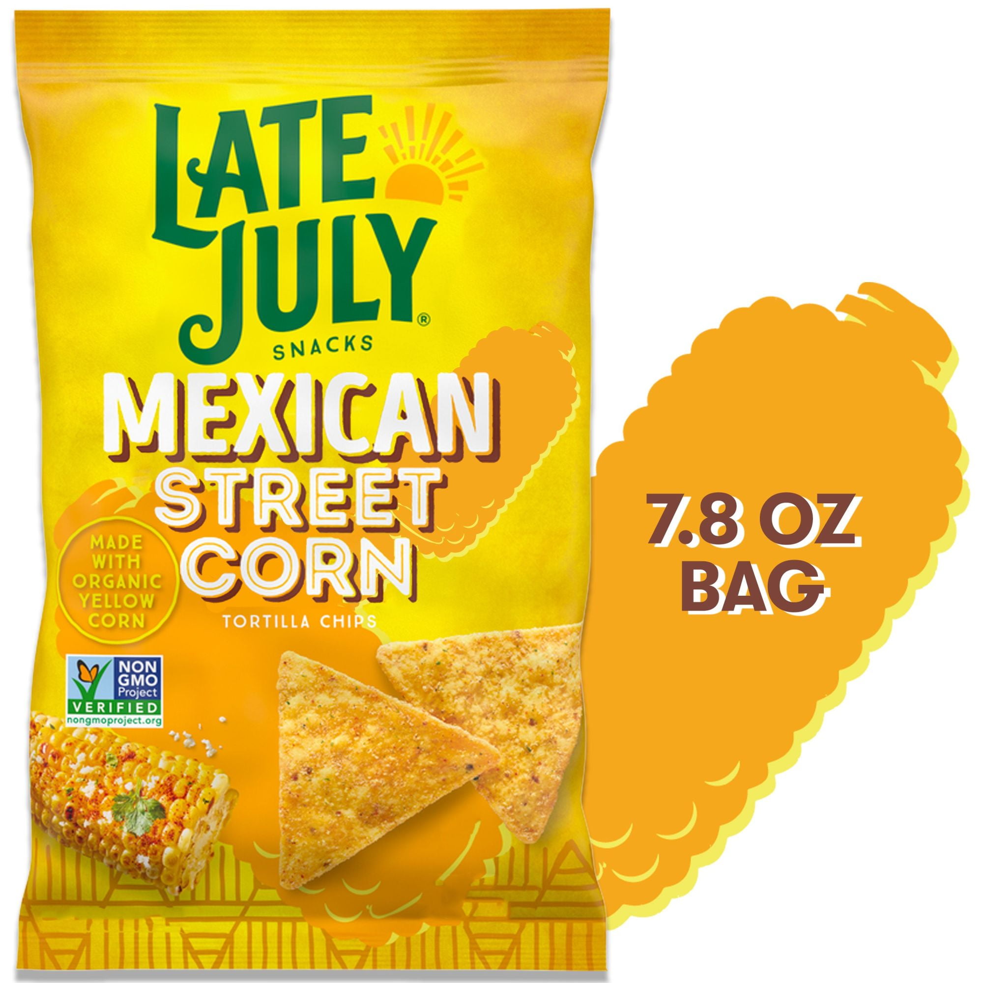 Late July Snacks, Mexican Street Corn Tortilla Chips, 7.8-oz. Bag ...