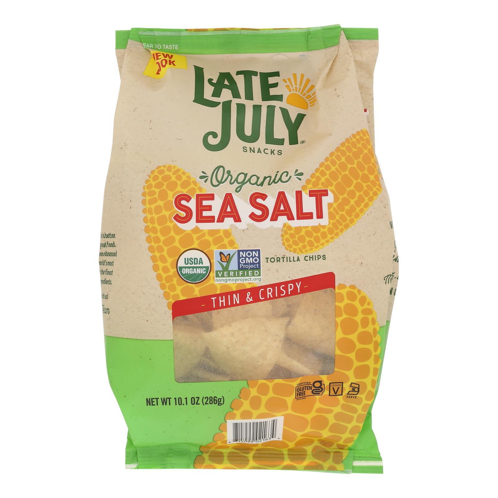 Late July Snacks - Tort Chips Sea Salt - Case of 9-10.1 OZ - Walmart.com