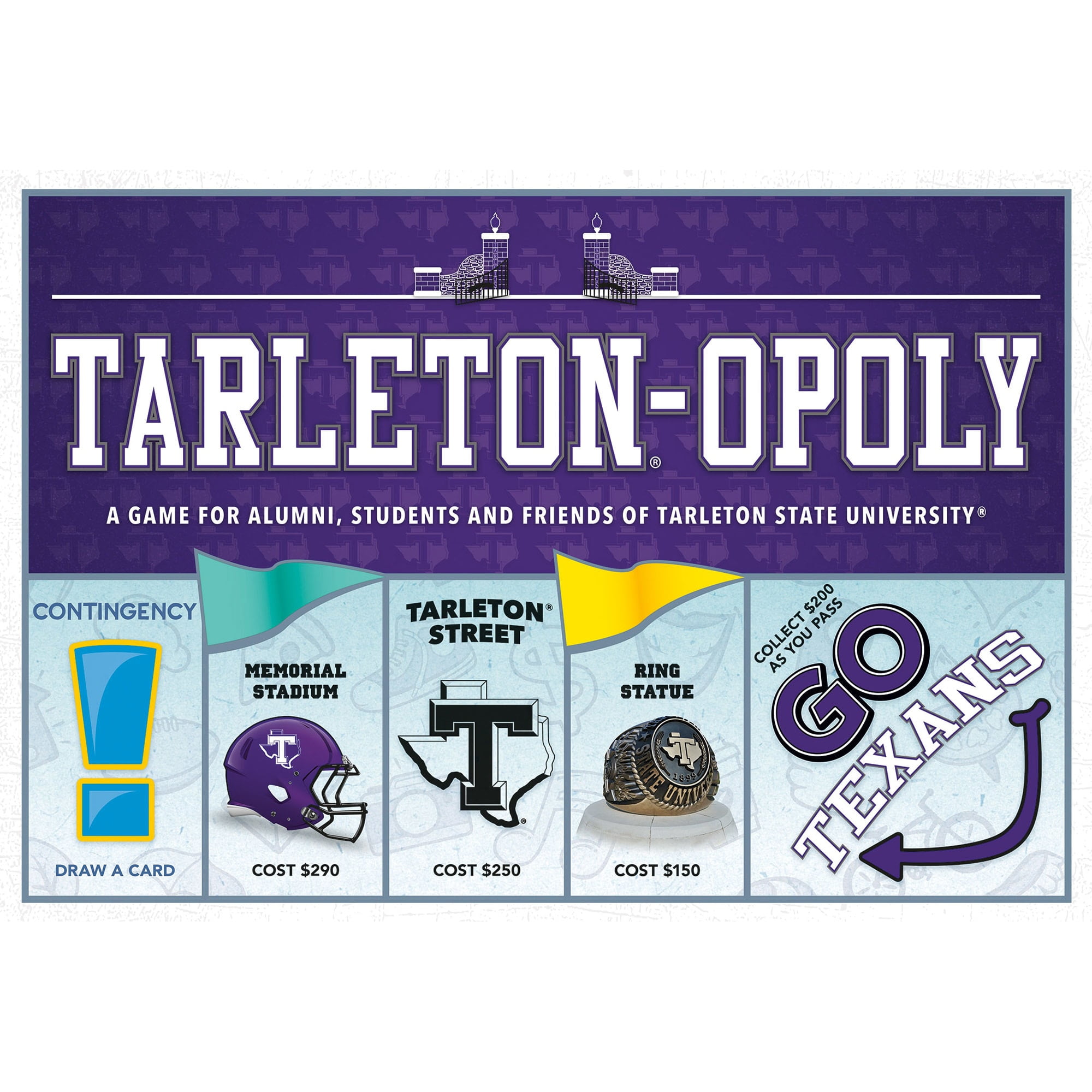 Late For The Sky: Tarleton-Opoly - University Themed Family Board Game ...