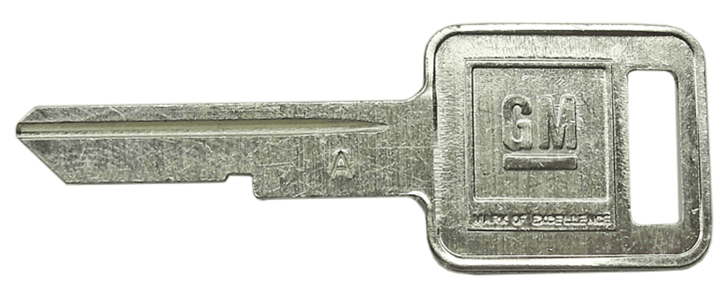 Late Style ""A"" Ignition Key Blank 1969-1981 Buick Chevy Oldsmobile ...