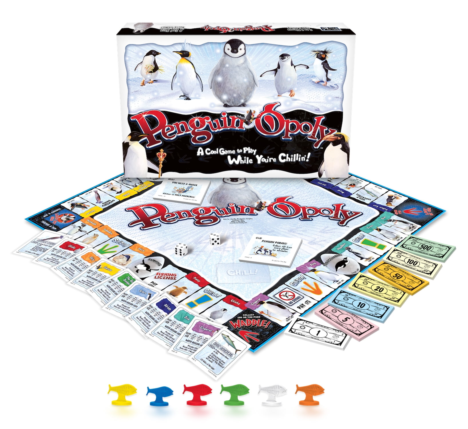 Late for The Sky Peng Penguin-Opoly Board Game - Walmart.com