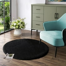 Deerlux Emoji Style Round Funny Smiley Face Kids Area Rug, Laughing ...