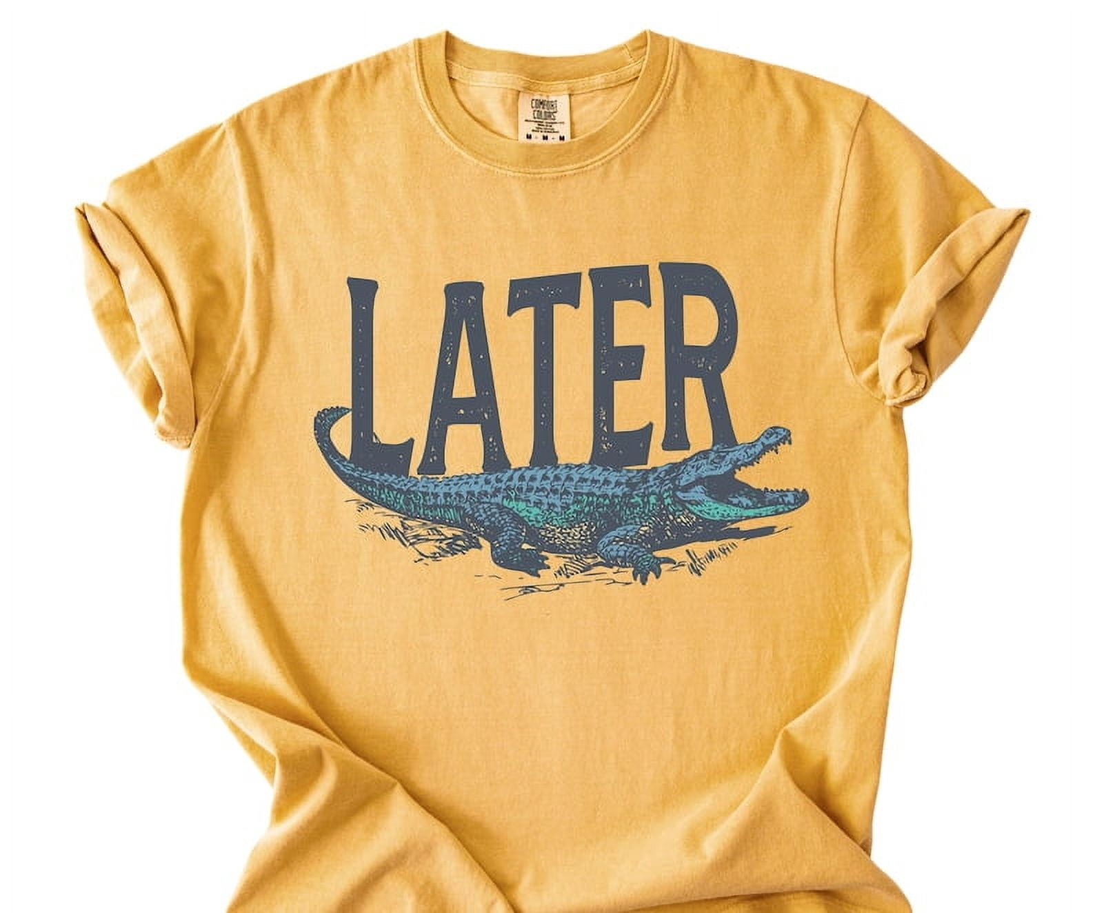 Later Gator Shirt, Vintage 90s Y2K Alligator Graphic Tee, Distressed T ...
