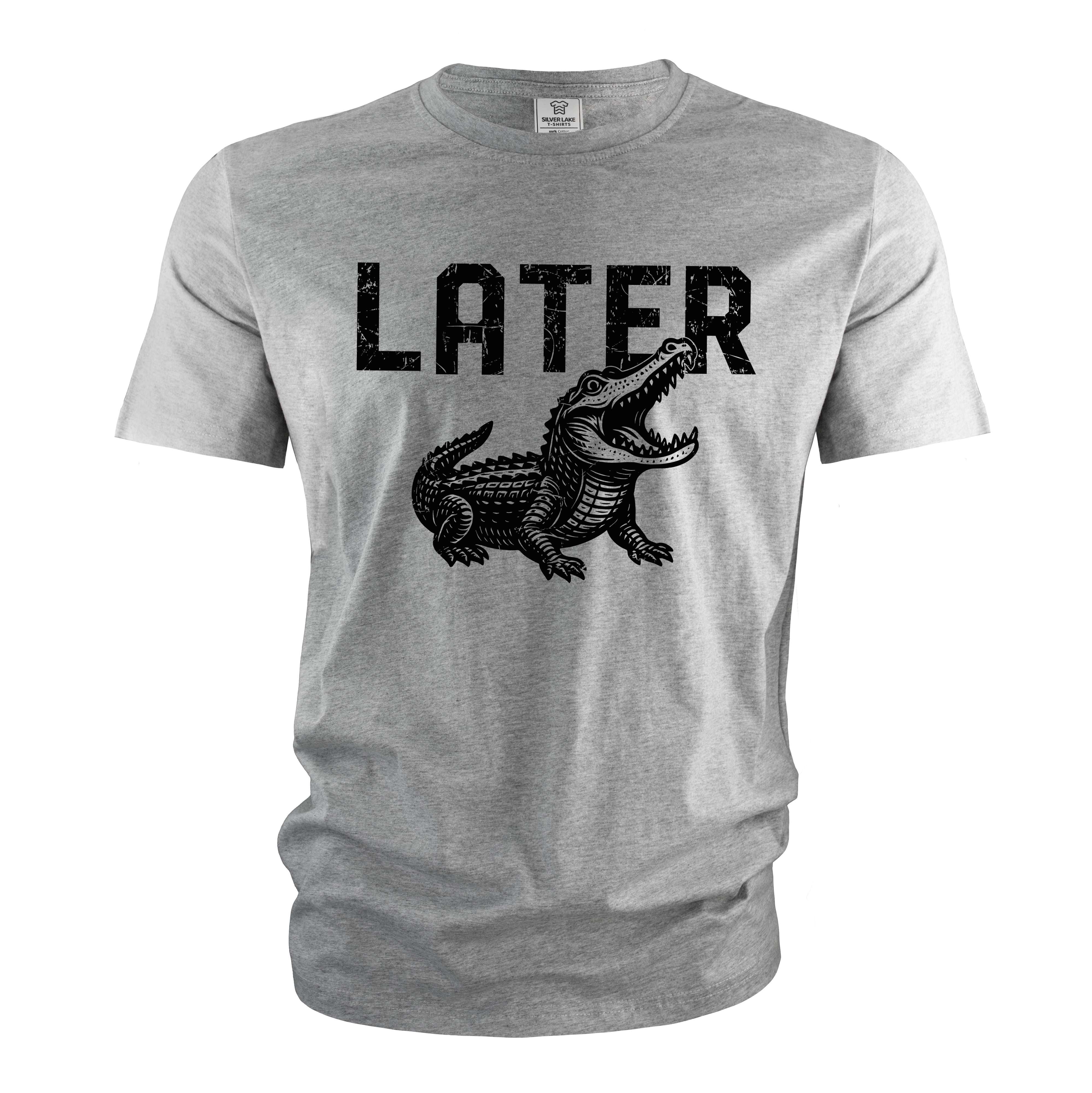 Later Gator T-Shirt Funny See you later Goodbye Tee Alligator Shirt ...