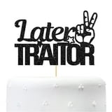 Party Decorations Black Glitter Retirement Farewell Relocating Cake ...