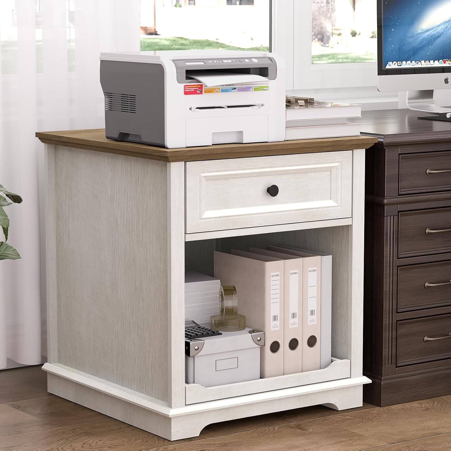 Lateral File Cabinet 3 Drawer File Cabinet with Charging Station ...