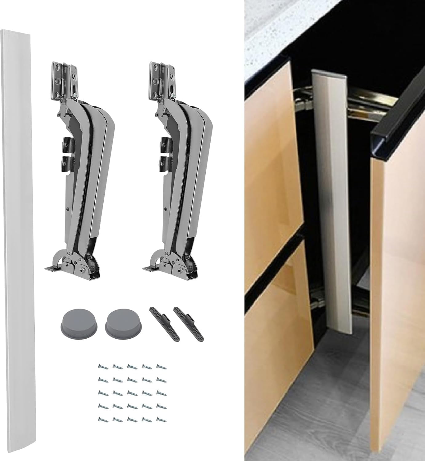 Lateral Opening Door Hinge Set, Hidden Door Hinge Kit Load-Bearing 19 ...