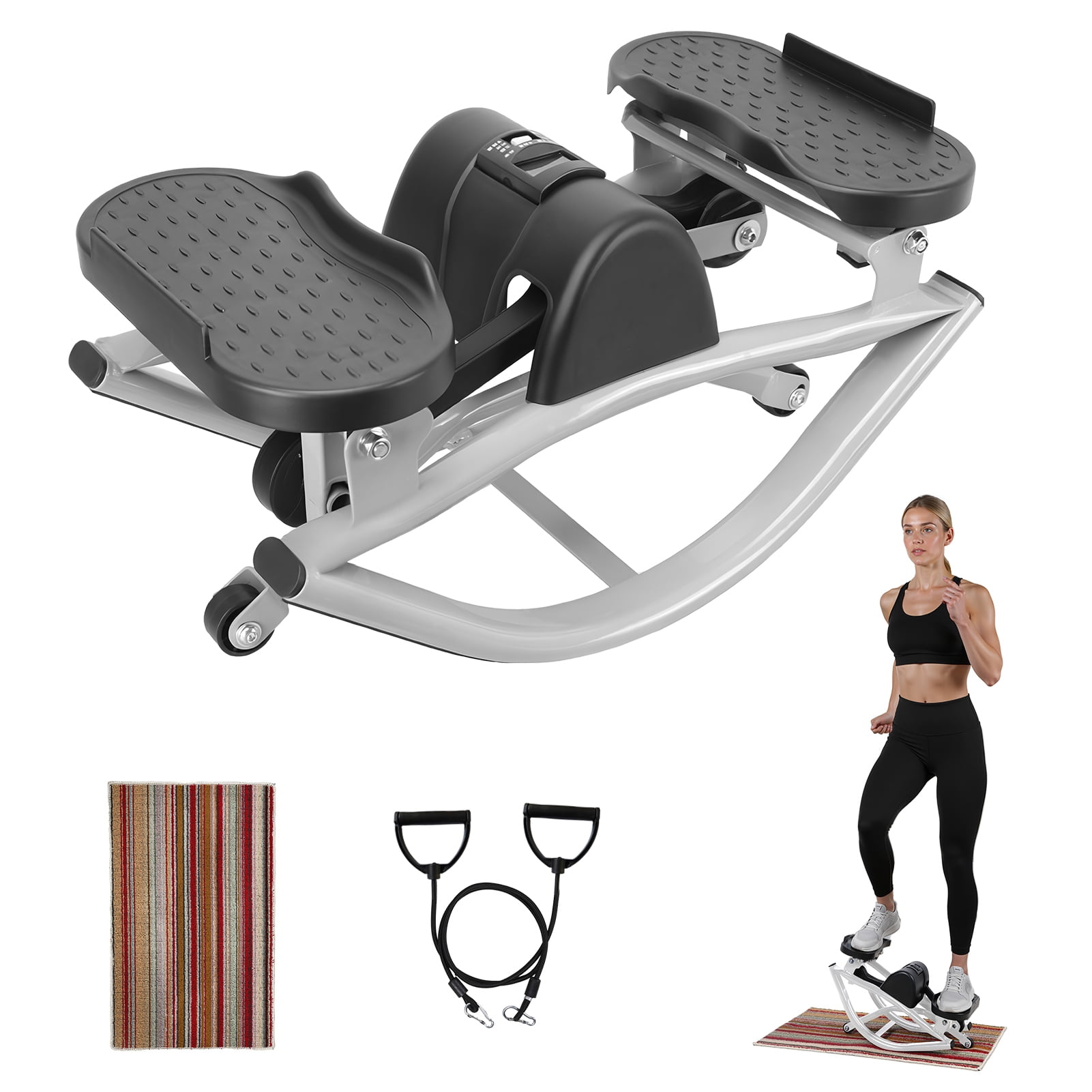 Lateral Rocking Stepper for Exercise at Home, Low-Impact Side to Side ...
