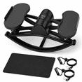 Lateral Stepper Machine with Resistance Bands, Anti-Slip Foot Pedals ...