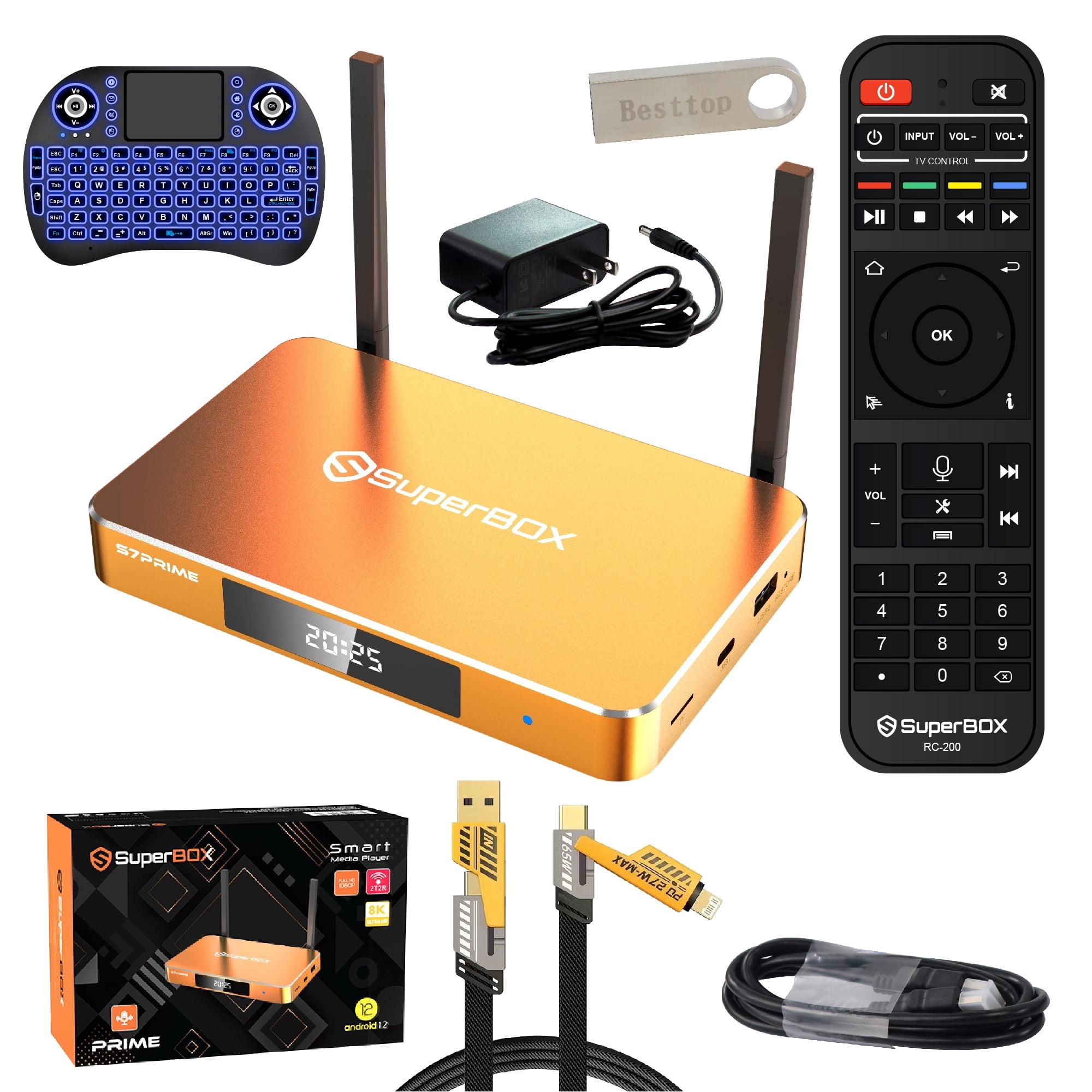 Latest 2026 S-uperbox S-7 Prime Fully Loaded, Super Smart TV Box S ...