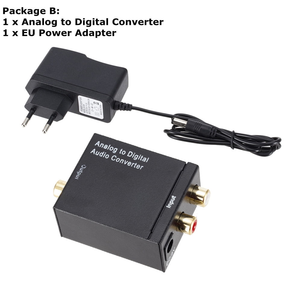 Latest Analog To Digital ADC Converter Optical Coax RCA Toslink Audio ...