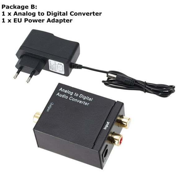 Latest Analog To Digital ADC Converter Optical Coax RCA Toslink Audio ...