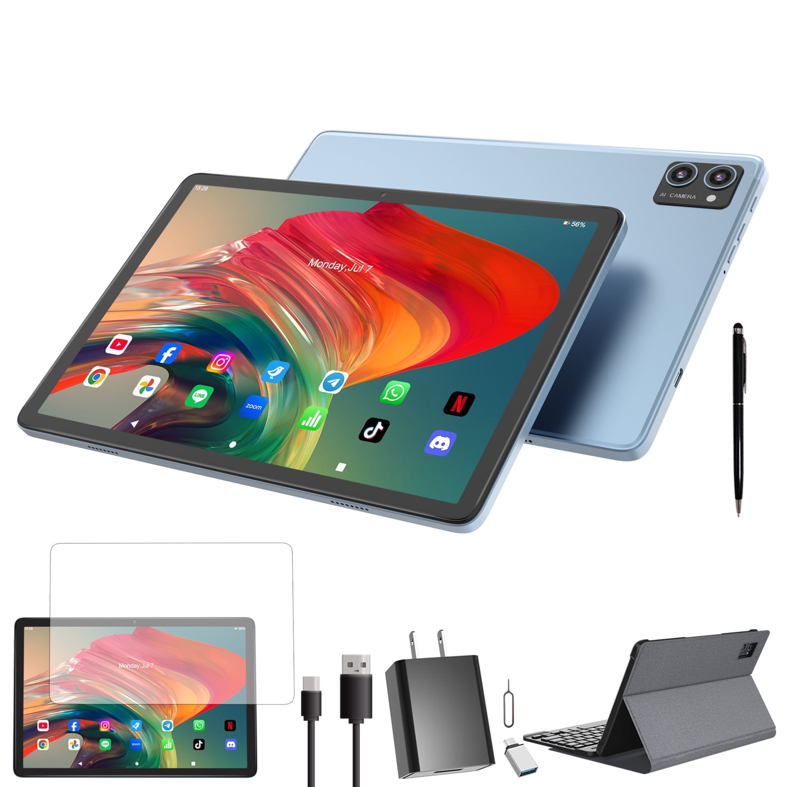 Latest Android 15 Tablet Unisoc T606, Three Camera, 16GB RAM, 128GB ...