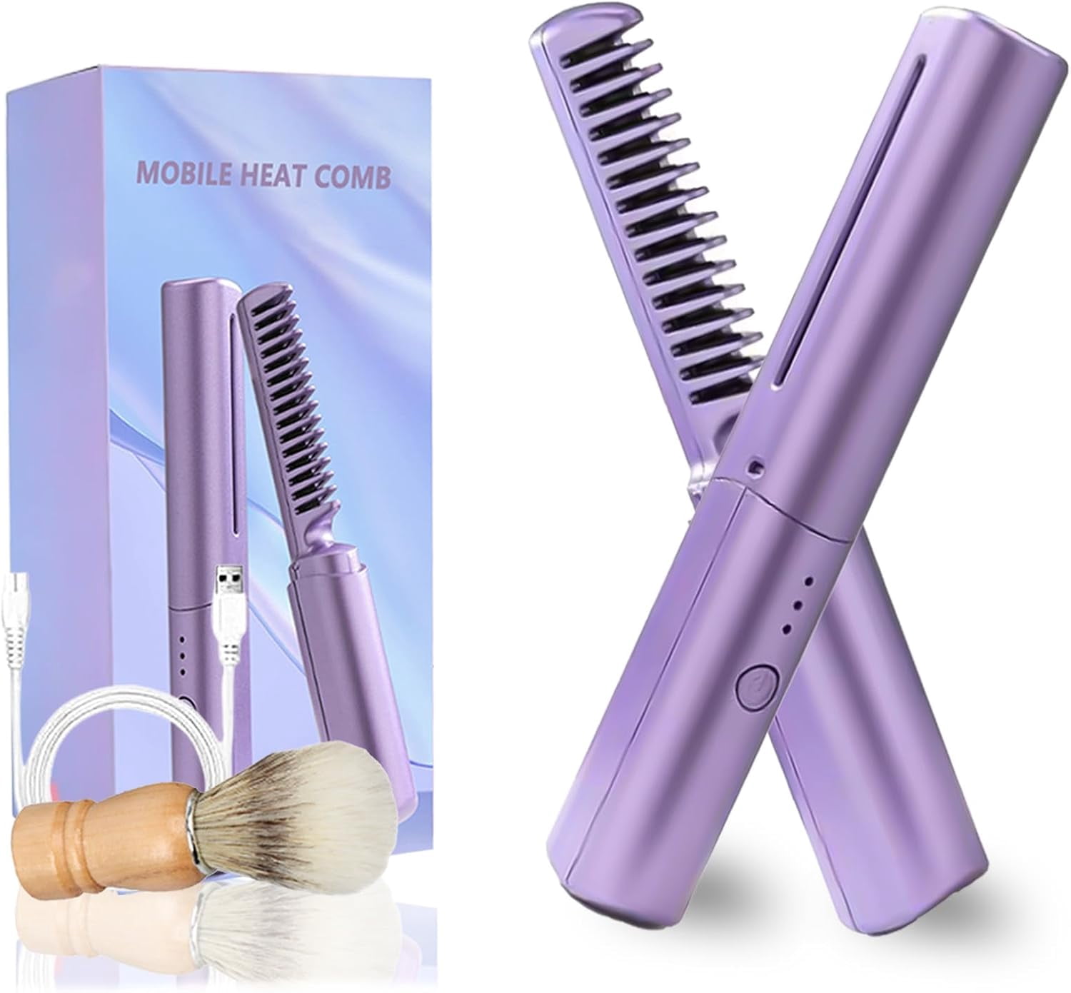 Latest Hairdressing Comb, Portable Ceramic Hair Dressing Comb with 3 ...