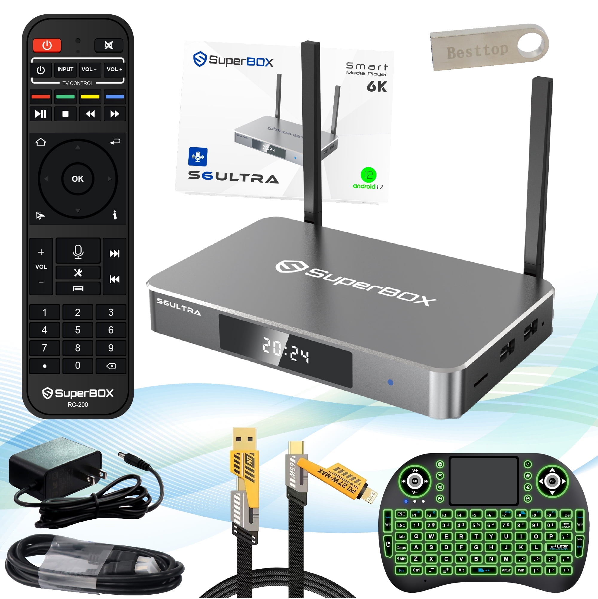 Latest S6 Ultra Super Box 2025 Fully Loaded, Built-in Voice Control ...