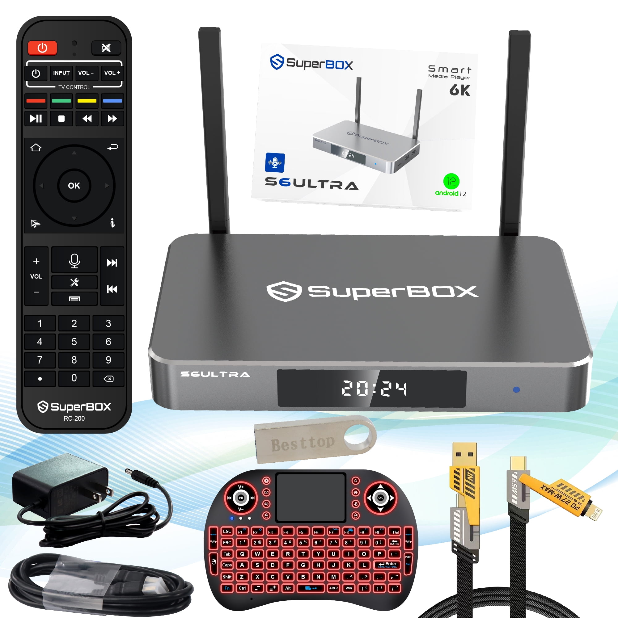 Latest S6 Ultra Super-Box 2025 Fully Loaded, Voice Controls, 4G RAM+ ...