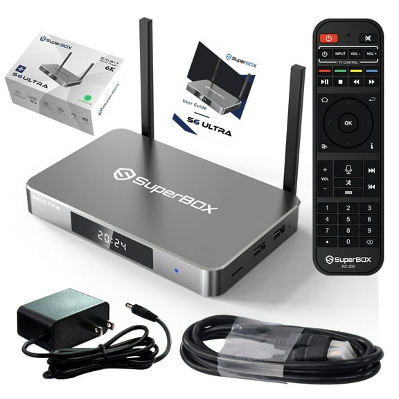 SuperBox S6 MAX Fully Loaded,2025 Newest Pack,4G+64G Powerful Smart Box ...