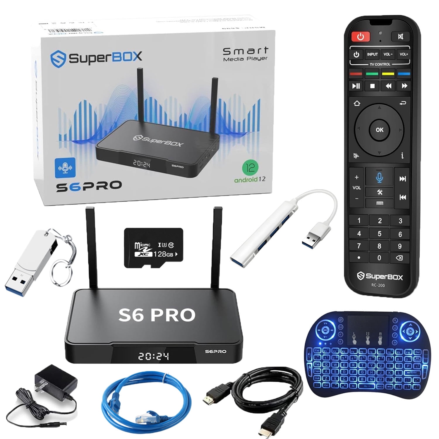 Latest SuperBox S6Pro Fully Loaded,2025 Newest Pack,4G+32G Powerful ...