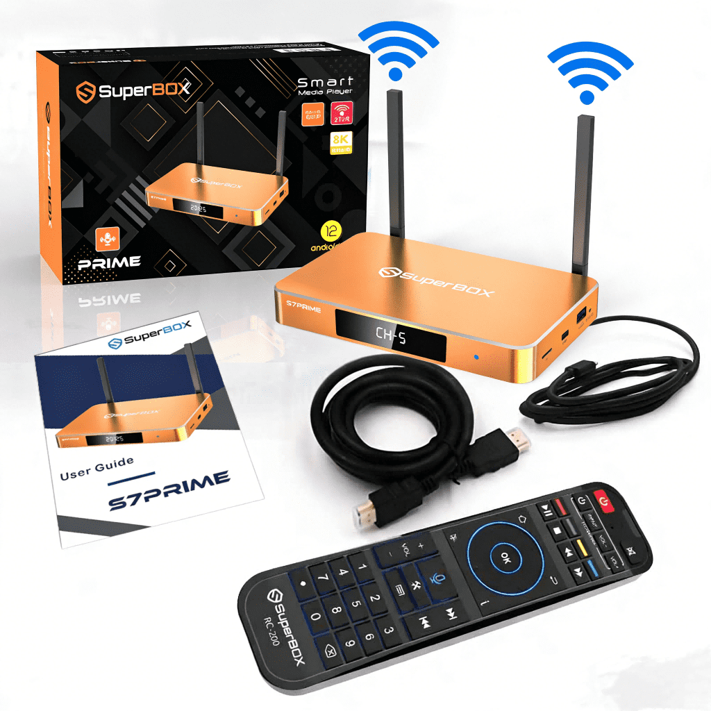 Latest SuperBox S7 Prime TV Box with Android System - Walmart.com