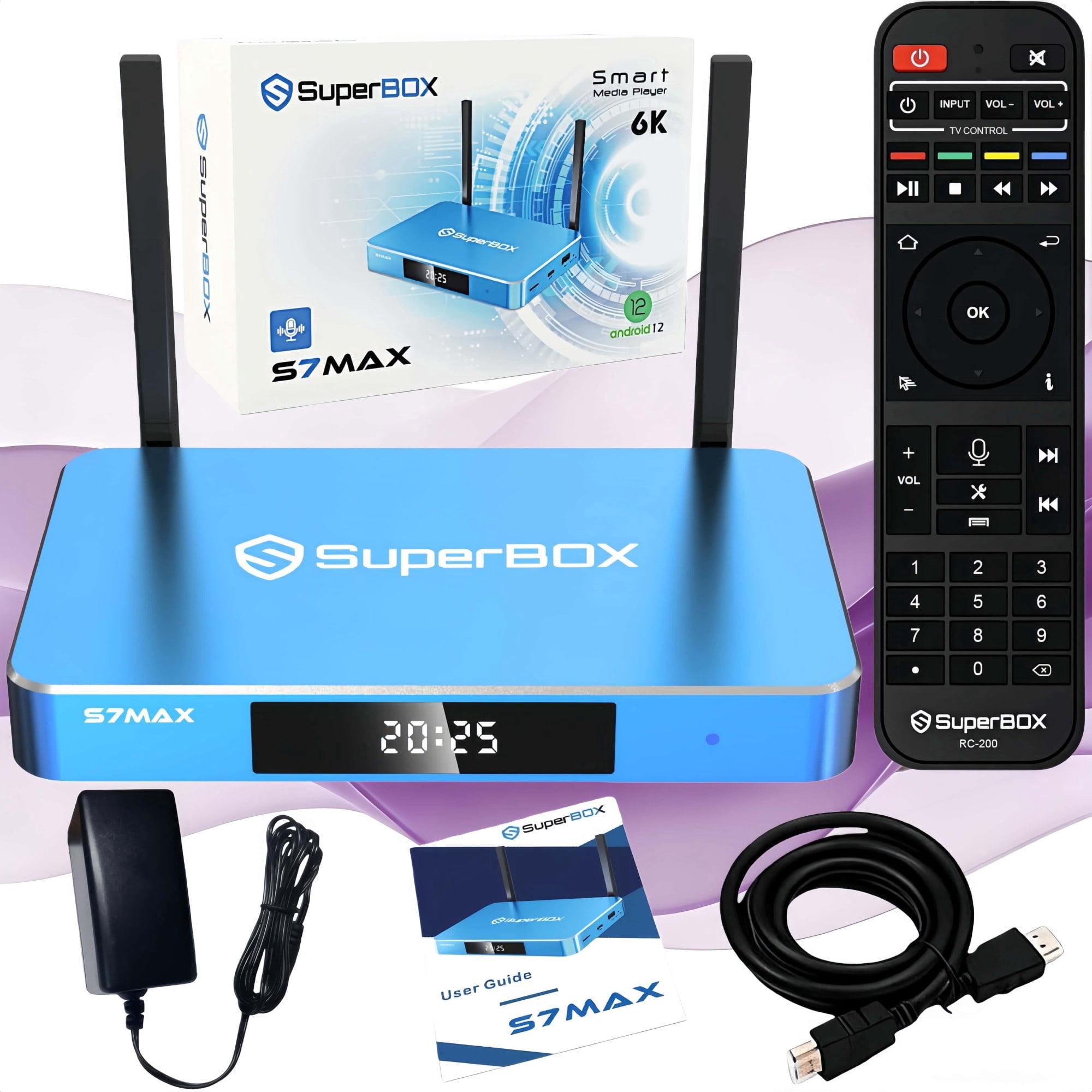 SuperBox S7 Max 2026 Newest Pack 4G+64G Powerful Smart TV Box,Time ...