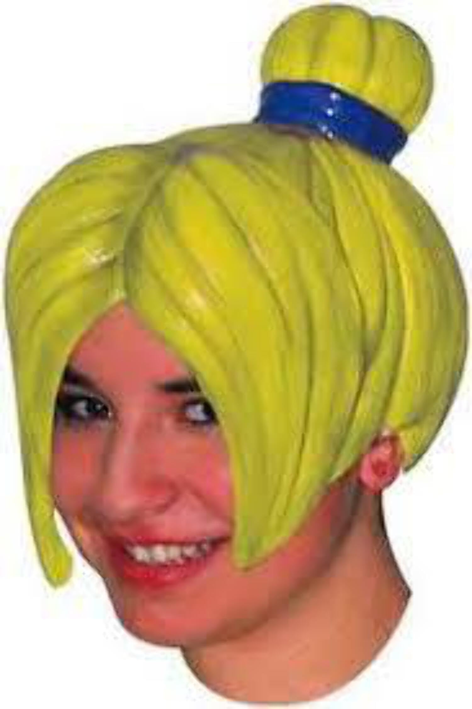 Anime 4 Latex Yellow Wig Adult Halloween Accessory - Walmart.com