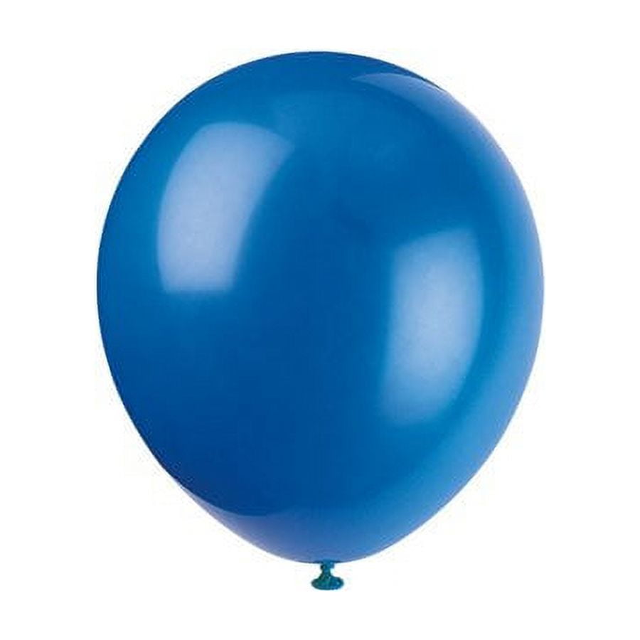 Royal Blue Round Latex Balloons, 12in, 10ct for Parties and Special ...