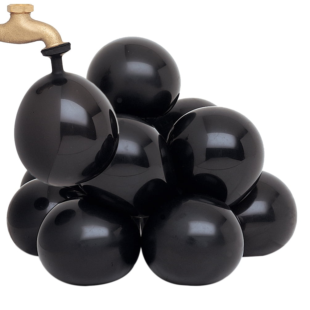 Latex Cannonball Water Balloons, Black, 5in, 50ct - Walmart.com