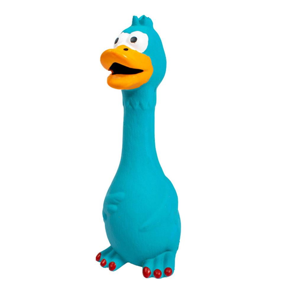 Latex Dog Chew Toy with Squeaker, 7.8 in Long, Promotes Dental Health ...