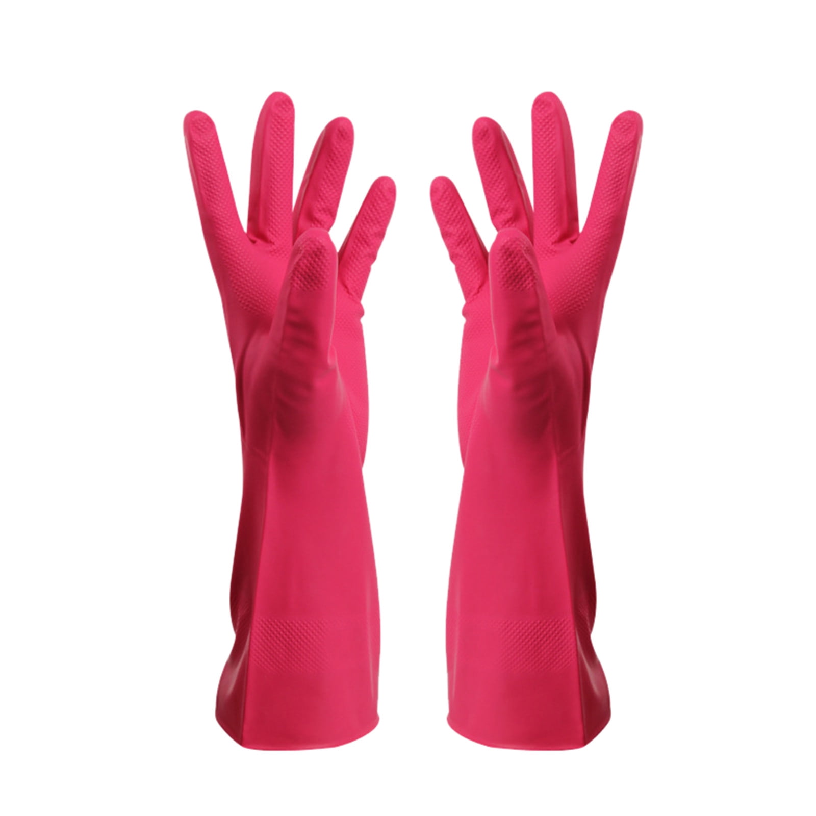 Latex Kitchen Gloves for Dishwashing & Cleaning, Long Rubber Gauntlets ...